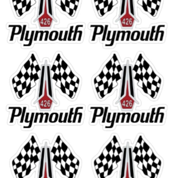 Design | 426 Plymouth Laminated Vinyl Stickers 1 | Poshmark